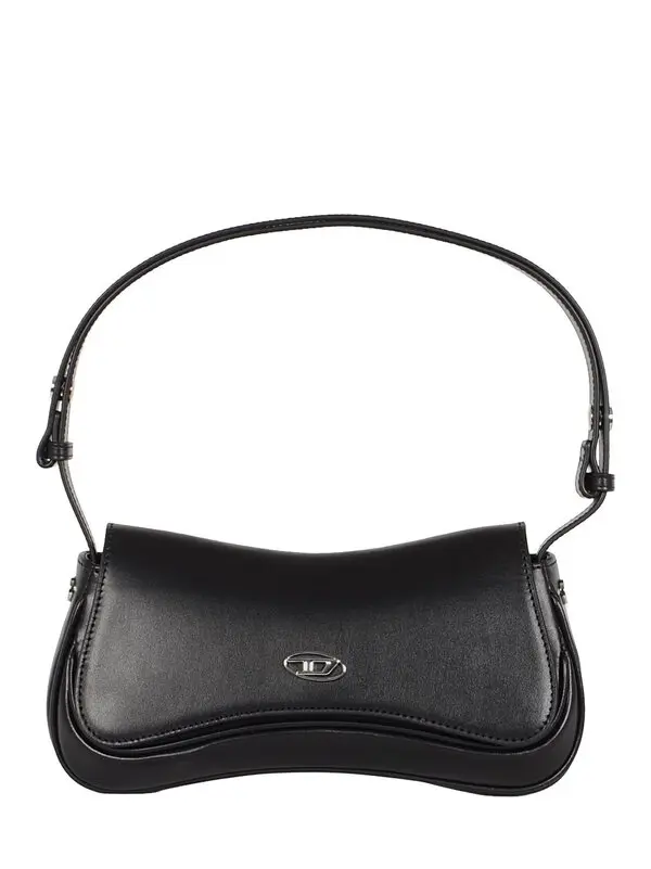DIESEL® Play Leather Shoulder Bag - Black