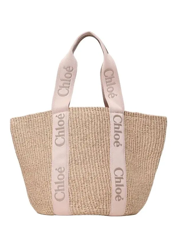 Chloé Woven Tote Bag - Beige
