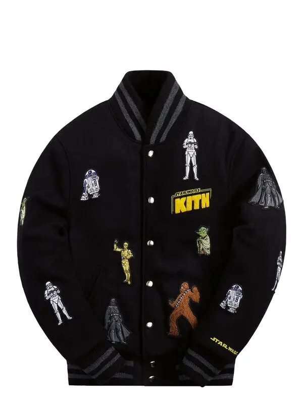 Kith For Star Wars For Golden Bear Varsity Jacket - Black