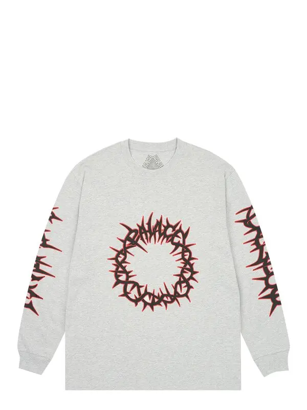 PALACE Spiked Long-sleeve Top - Grey