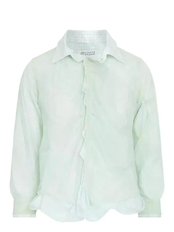 MAISON MARGIELA Double-layer Cotton Shirt - Green