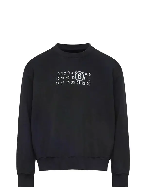 MAISON MARGIELA Numbers-motif Sweatshirt - Black