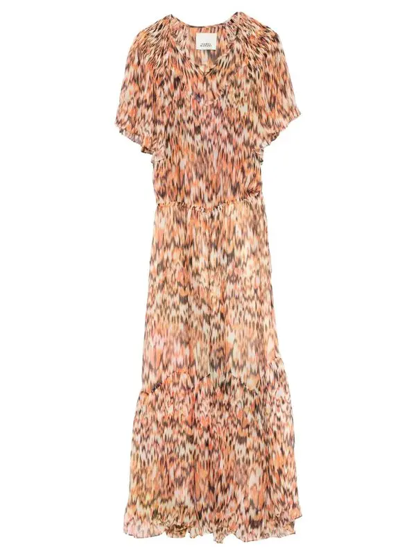 Isabel Marant Odelia Midi Dress - Orange