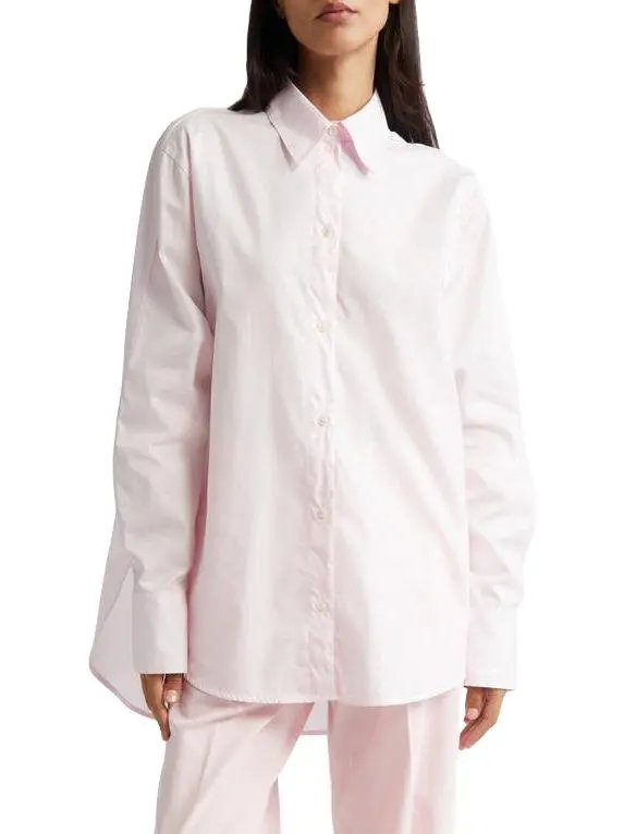 TOTEME Wide Sleeve Cotton Poplin Shirt - Blossom
