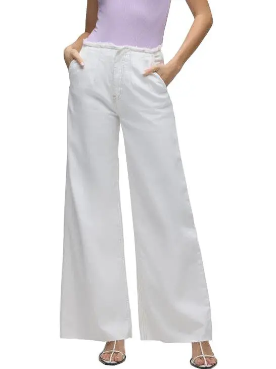 Hudson Jeans James High-rise Wide Leg - White