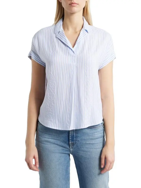 BEACHLUNCHLOUNGE Denise Striped Shirt - Fresh Peri