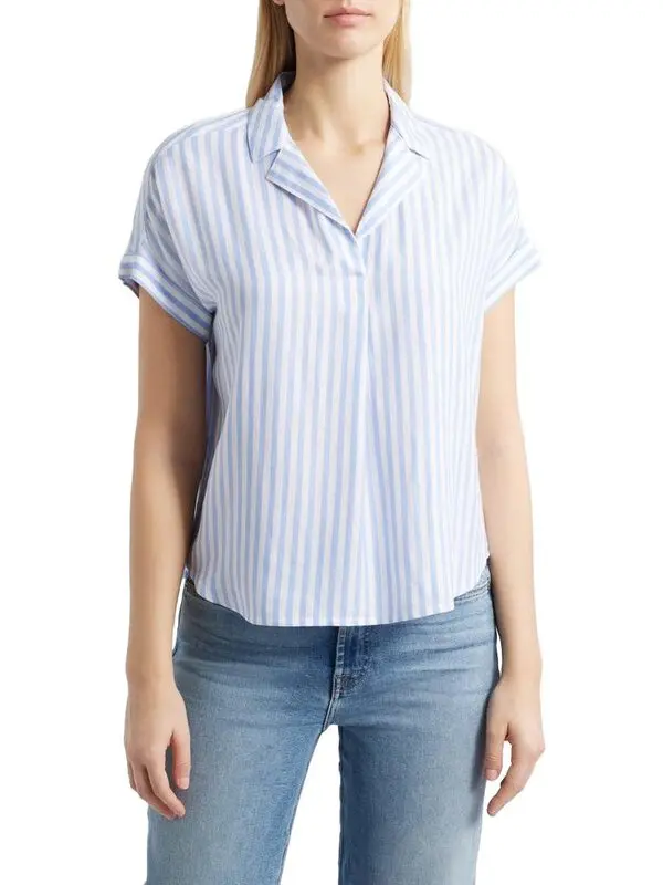 BEACHLUNCHLOUNGE Denise Striped Shirt - Moscow Lilac