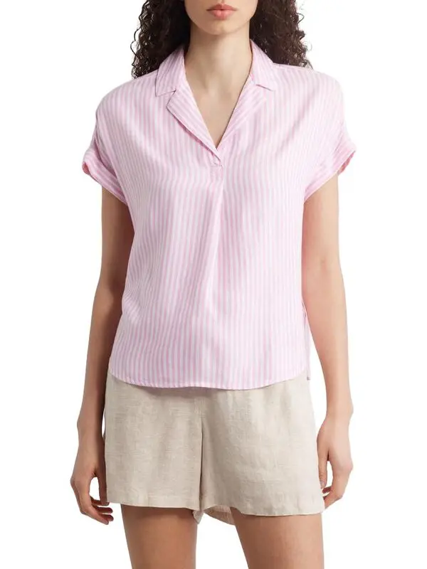 BEACHLUNCHLOUNGE Denise Striped Shirt - Pink Sunset