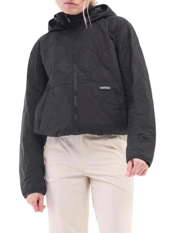 HALFDAYS Bessie Packable Puffer Jacket - Black