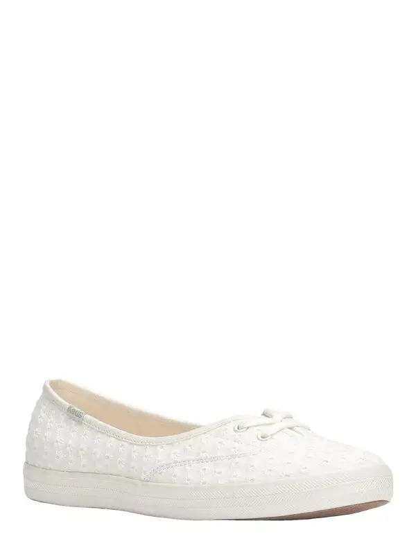 KEDS® Champion Mini Slip-on Sneaker - Snow White Daisey