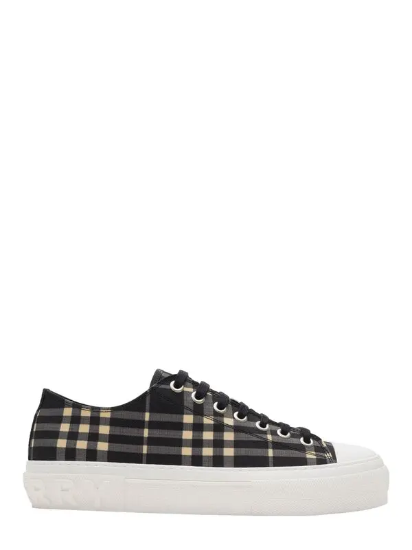Burberry Check Low-top Sneakers - Black/ Calico Check
