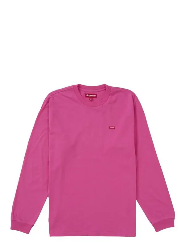 Supreme Small Box Long Sleeve Tee Shirt - Pink