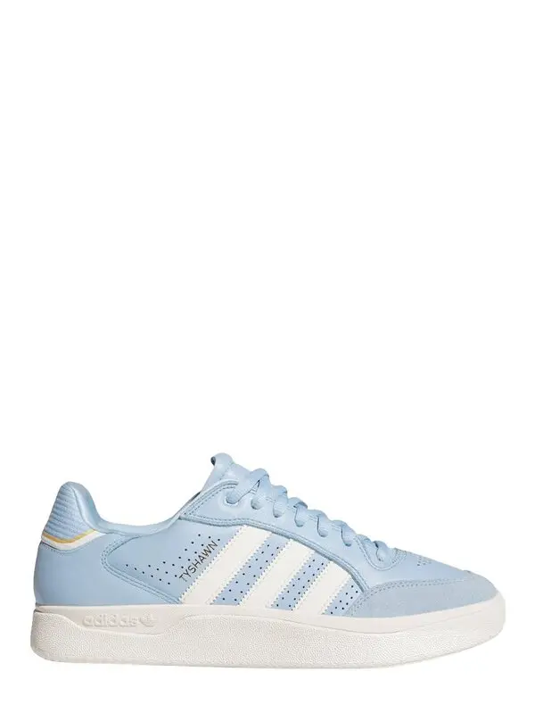 Adidas Tyshawn Low Sneakers - Clear Sky Blue/chalk White/gold Metallic