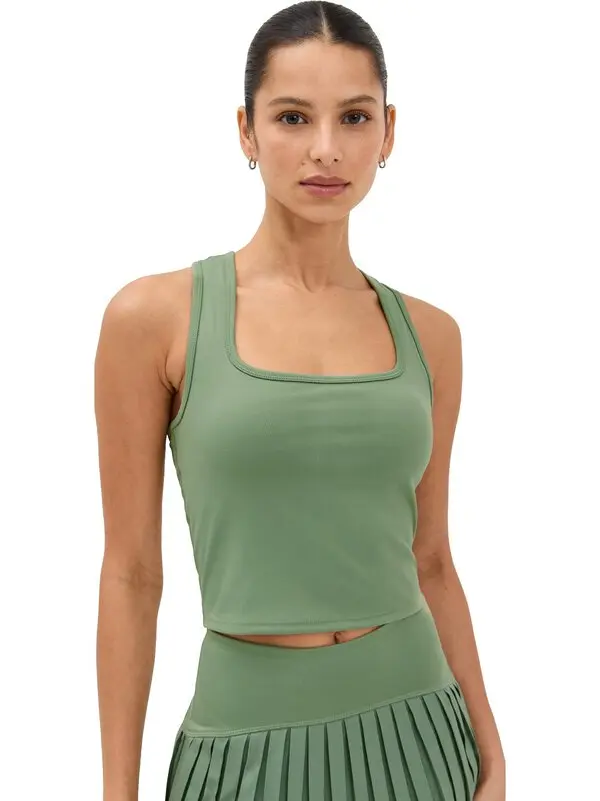 Z Supply Courtside Activewear Top - Courtside Green