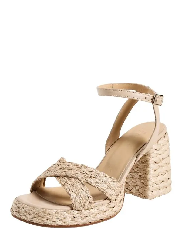 CastaÑer Valeriette Heeled Sandals - Natural