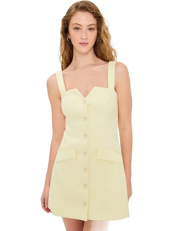 MADISON THE LABEL Bryony Mini Dress - Lemon
