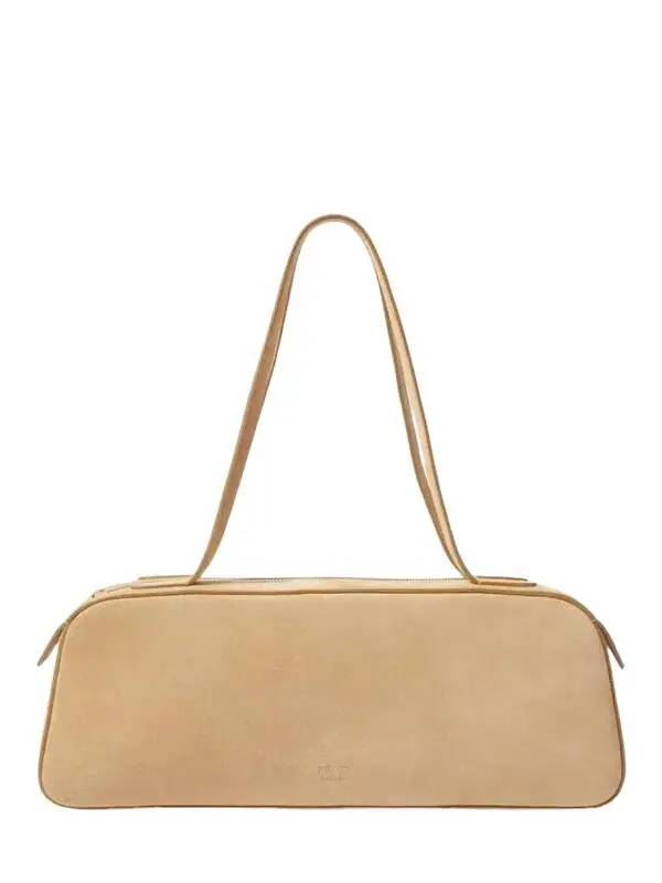 Khaite Simona Suede Shoulder Bag - Beige