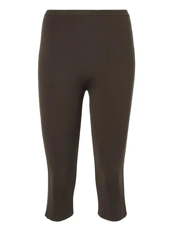 TOTEME Jersey Capri Pants - Brown