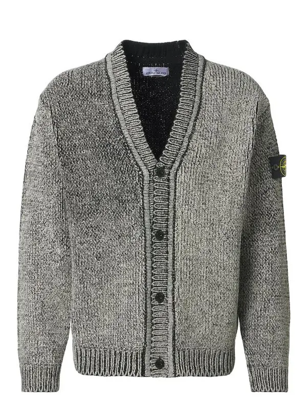 Stone Island Cotton Cardigan - Grey