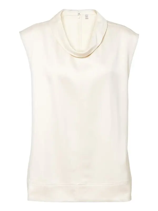 TOTEME Satin Top - Beige