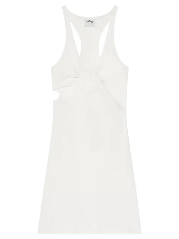 COURREGES Twist Mini Dress - White