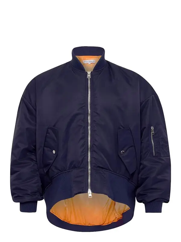 JW Anderson Oversized Bomber Jacket - Navy
