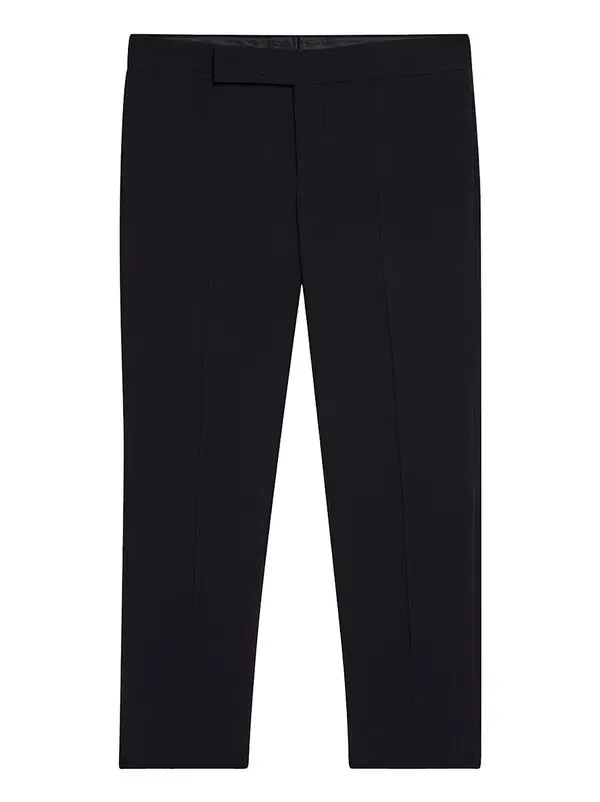 Giorgio Armani Flat-front Trousers - Blue Navy