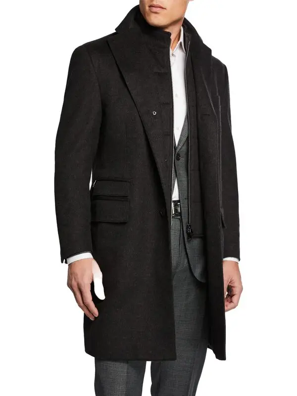 Corneliani Wool Top Coat - Gray