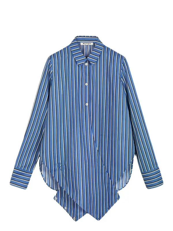 Ports 1961 Striped Shirt - Blue