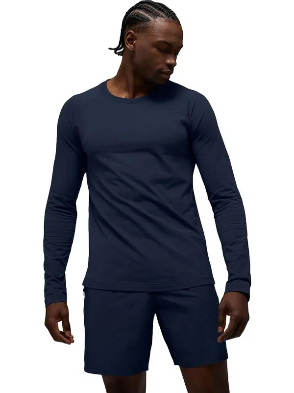Alo Yoga Vapor Crewneck Long Sleeve Top - Navy