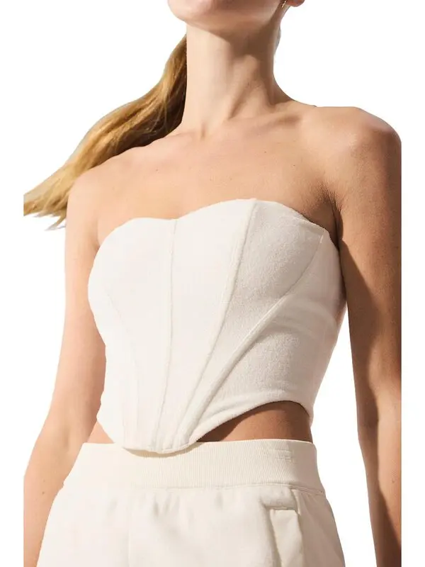 Alo Yoga Polar Fleece Corset Tank Top - Ivory
