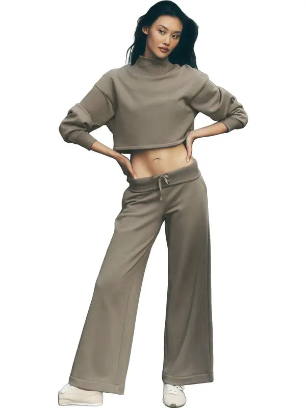 Alo Yoga Serenity Wide-leg Sweatpants - Light Cocoa