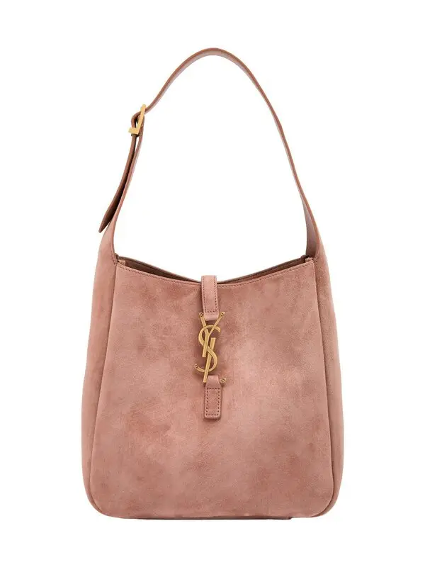 Saint Laurent Le 5 À 7 Small Suede Hobo Bag - Rose