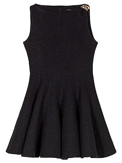 Maje Sleeveless Tweed Mini Dress - Noir / Gris