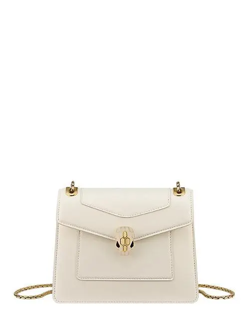 BVLGARI Serpenti Forever Small Shoulder Bag - White