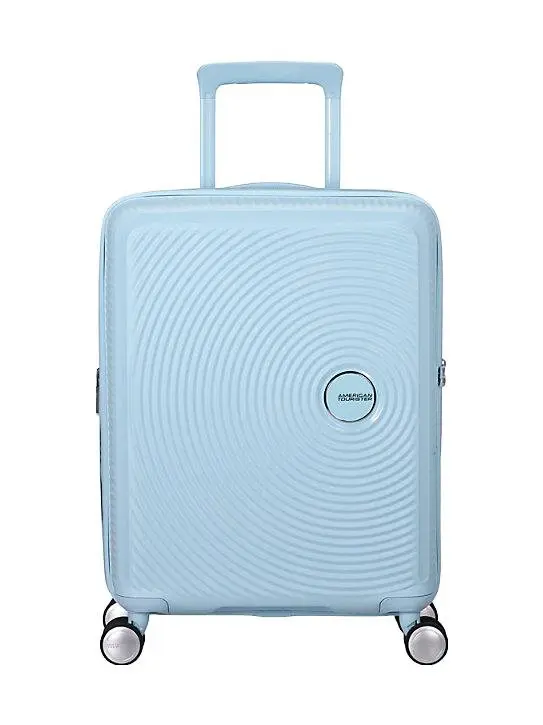 AMERICAN TOURISTER Soundbox Expandable Four-wheel Shell Cabin Suitcase 55cm - Pastel Blue