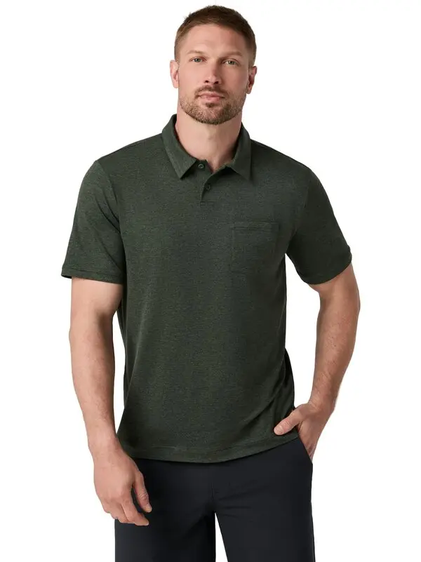 Vuori Short Sleeve Ponto Performance Polo - Salamander Heather