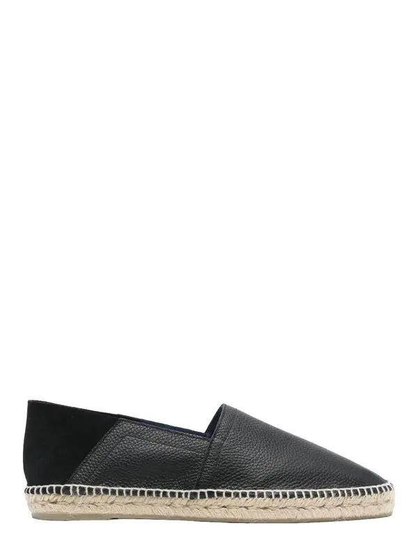 CastaÑer Polo Leather Espadrilles - Black