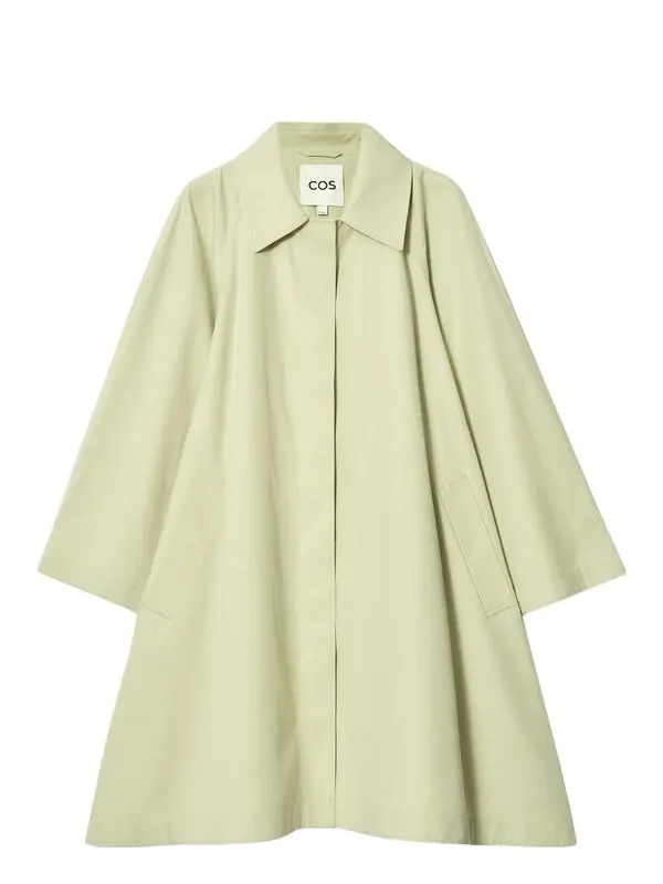Cos Oversized Voluminous Car Coat - Green