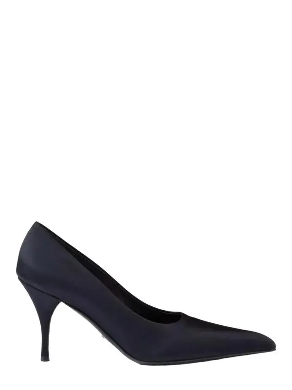 Prada 85mm Satin Pumps - Blue