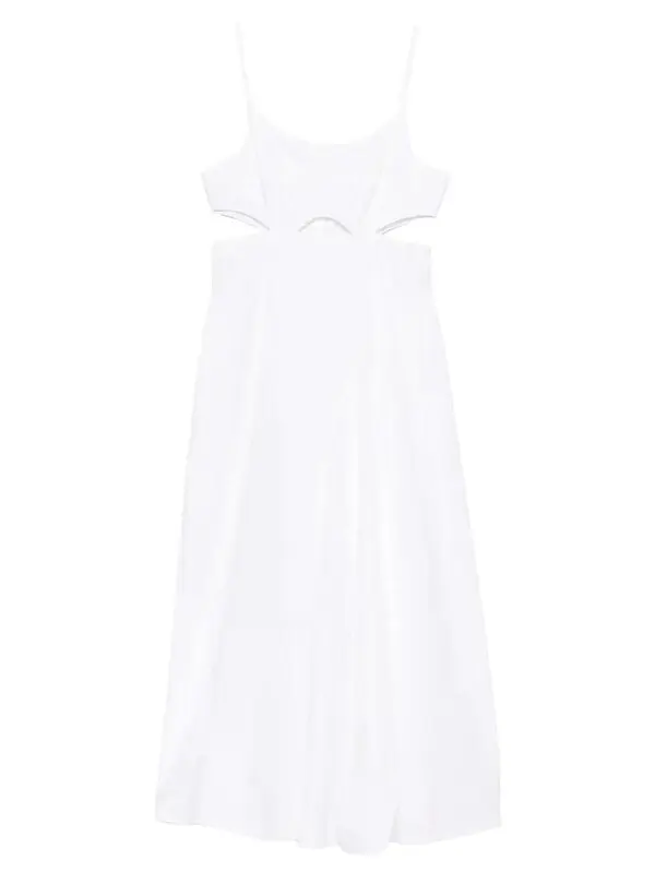 Victoria Beckham Cut-out Midi Dress - White