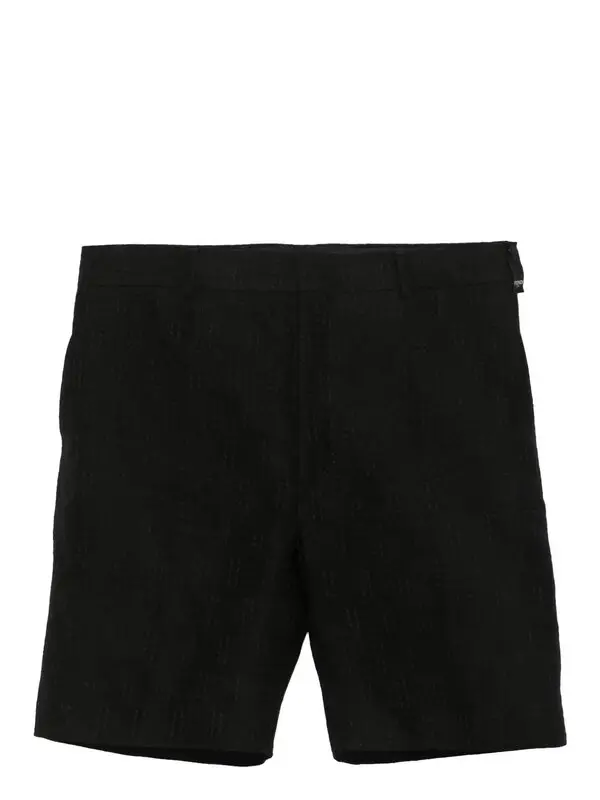 Fendi Ff Jacquard Bermuda Shorts - Black