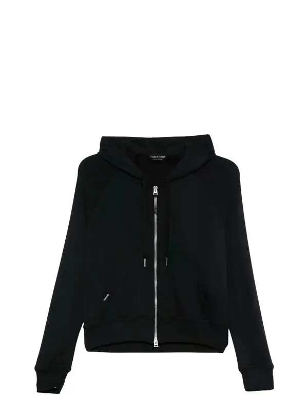 TOM FORD Zip-up Hoodie - Black