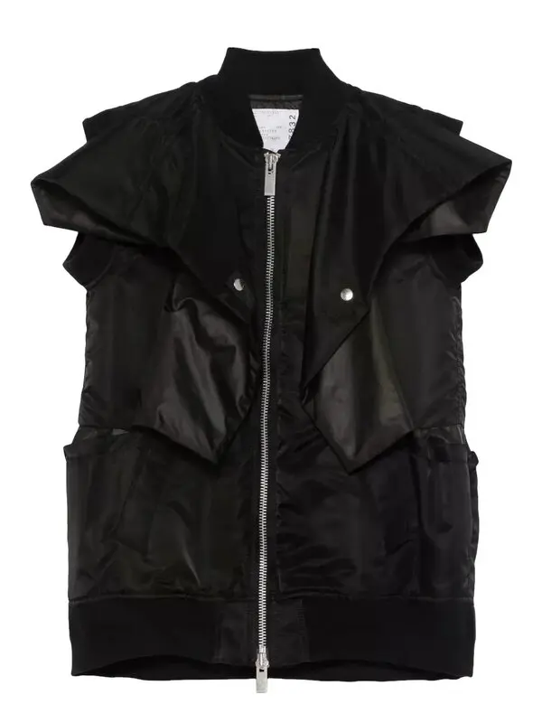 Sacai Padded Gilet - Black
