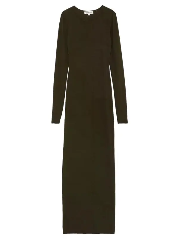 Eterne Long Sleeve Maxi Dress - Green