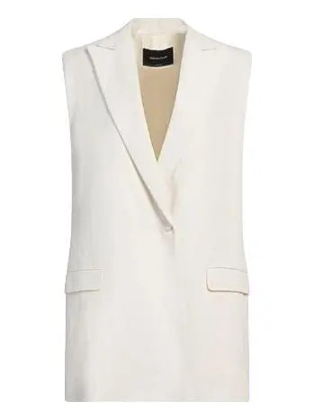 Fabiana Filippi Sleeveless Blazer - White