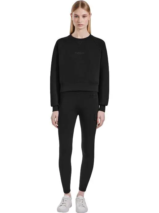 Rudsak Cropped Cotton Blend Sweater - Black