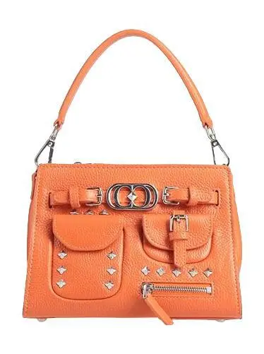 LA CARRIE Handbag In Calfskin - Rust
