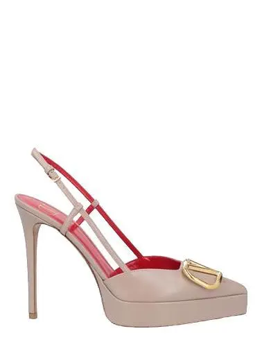 Valentino Garavani Pumps In Leather - Pink