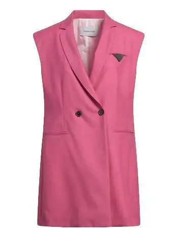 Fabiana Filippi Tailored Virgin Wool Vest - Fuchsia